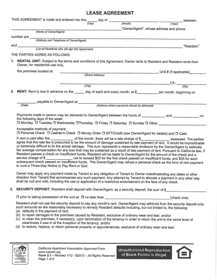 Vehicle Lease Agreement Template Download Printable Pdf Templateroller 