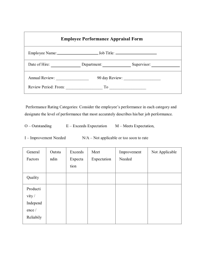 65 Employee Performance Appraisal Form Template Page 4 Free To Edit 