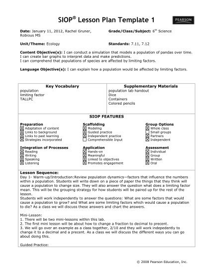 55 Lesson Plan Template Page 4 Free To Edit Download Print CocoDoc