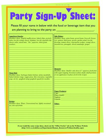 23 Food Sign Up Sheet Free To Edit Download Print CocoDoc