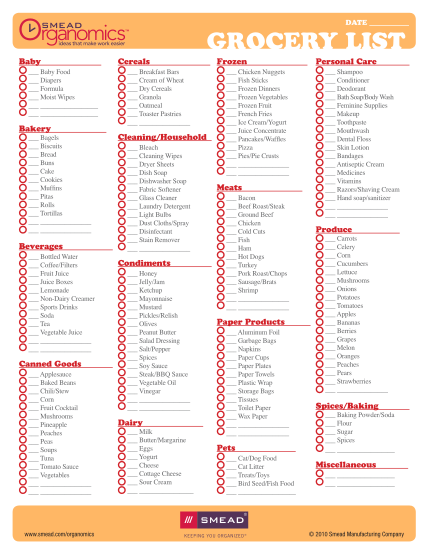 41 Grocery List Template Excel Free To Edit Download Print CocoDoc