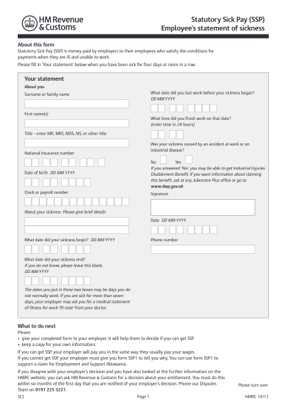 Ssp Form Pdf Printable Printable Forms Free Online