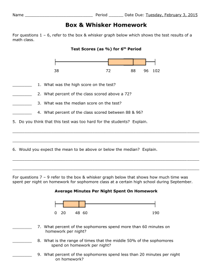 27 Box And Whisker Plot Page 2 Free To Edit Download Print CocoDoc