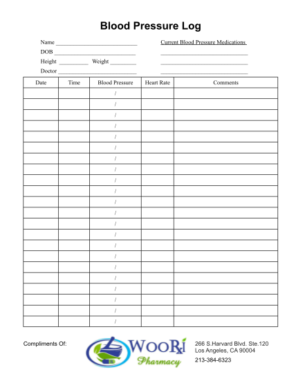48 Blood Pressure Log Online Page 4 Free To Edit Download Print 