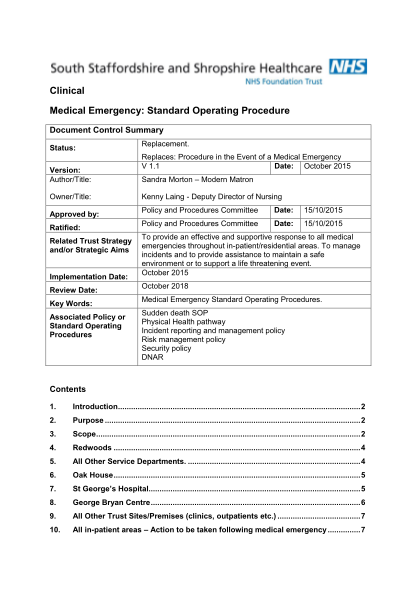21 Standard Operating Procedure Sample Pdf Free To Edit Download Print CocoDoc