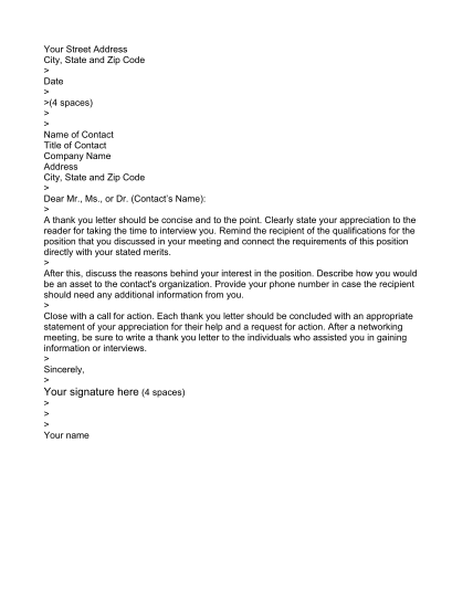 67 Thank You Email After Second Interview Page 4 Free To Edit 