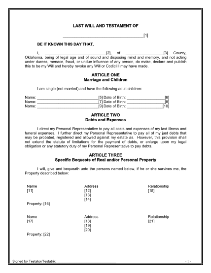 44 Free Will Template Page 2 Free To Edit Download Print CocoDoc