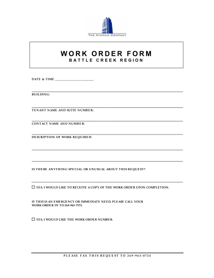 55 Maintenance Work Order Template Page 4 Free To Edit Download 