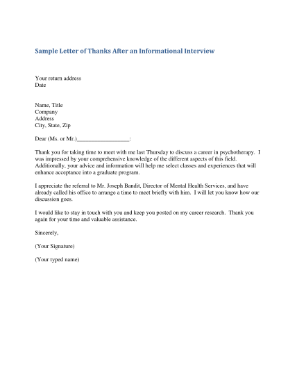 61 Sample Thank You Letter After Interview Via Email Page 3 Free To 