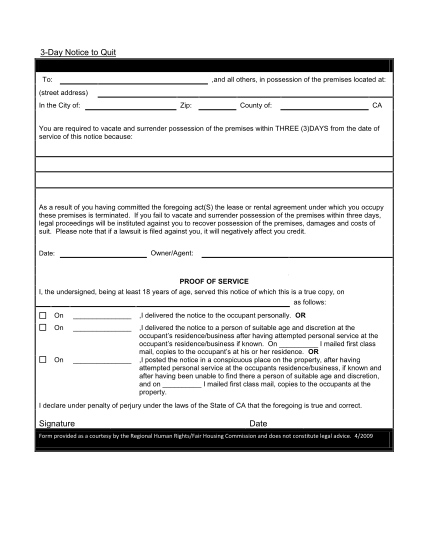 72 30 Day Notice To Tenant Free To Edit Download Print CocoDoc