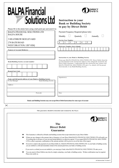 26 Direct Debit Mandate Reference Number Page 2 Free To Edit Download Print CocoDoc