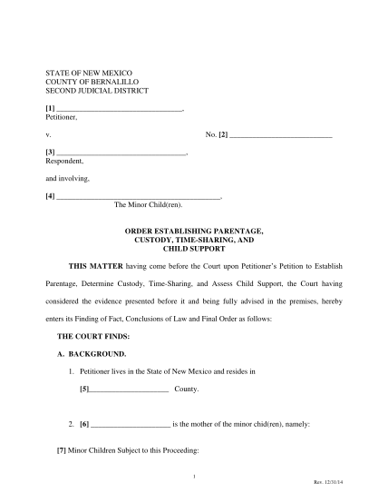 96 Child Custody Petition Sample Page 4 Free To Edit Download Print CocoDoc