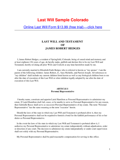 26 Sample Codicil To Last Will And Testament Page 2 Free To Edit 
