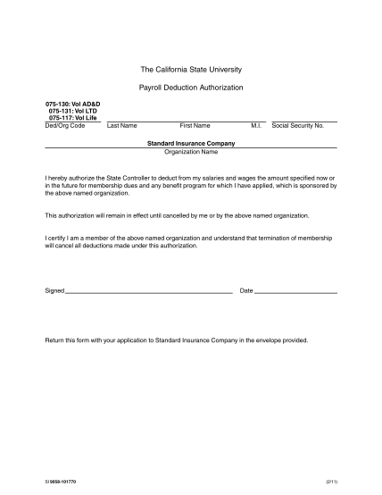 24 Sample Authorization For Voluntary Payroll Deduction Form Page 2 Free To Edit Download 