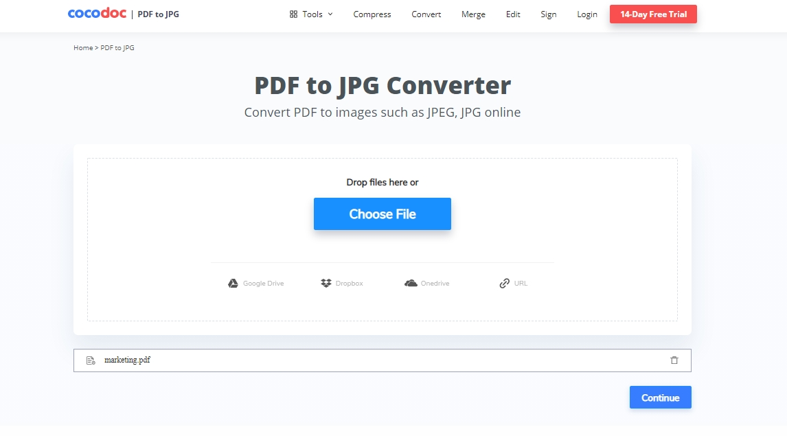 How to Convert PDF to JPG on Windows 10 for Free | CocoDoc